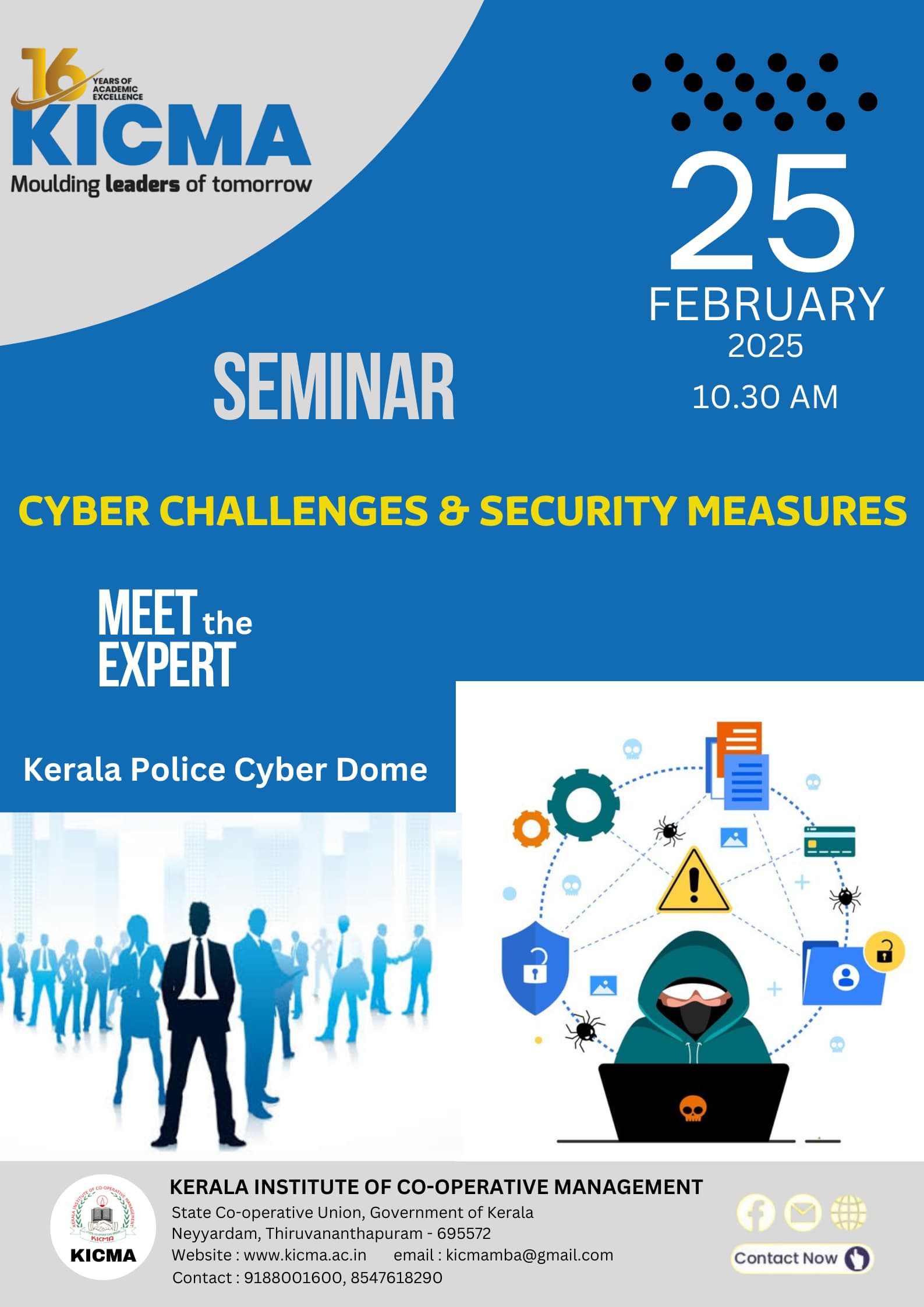 SEMINAR – CYBER CHALLENGES AND SECURITY MEASURES – Kerala Institute of ...